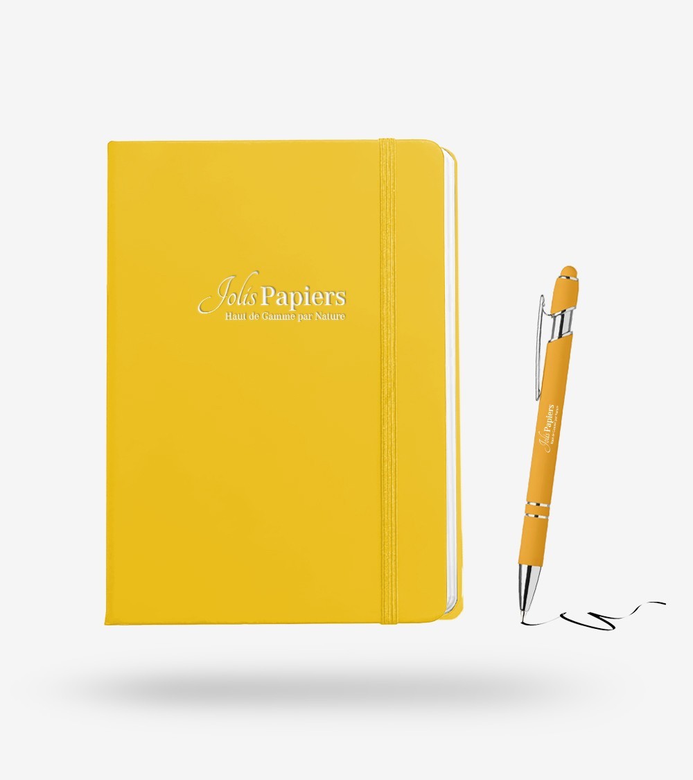 Carnets de notes personnalisés A5 Jaune