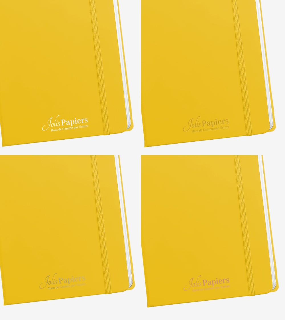 Carnets de notes personnalisés A5 Jaune