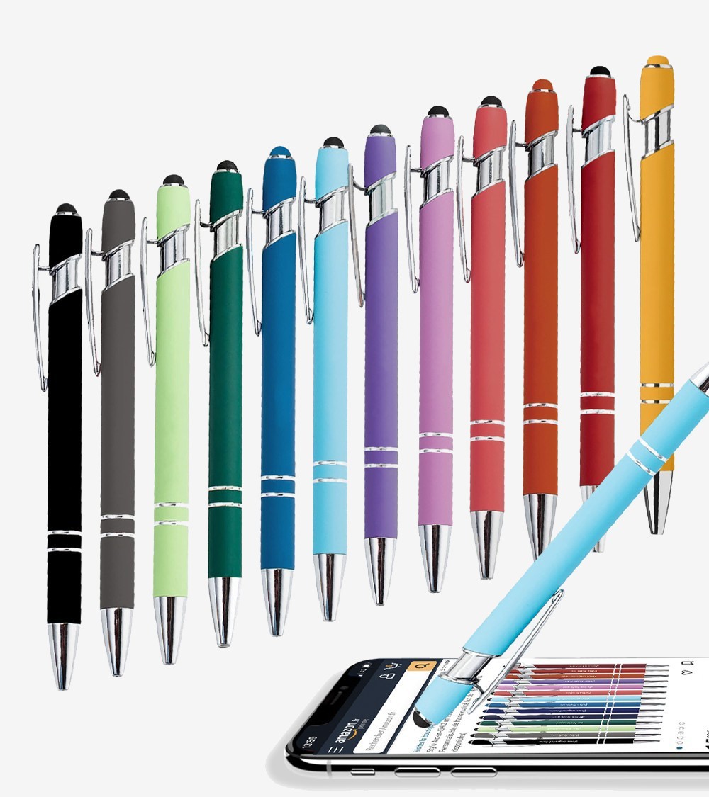 Stylos Vierges Arc-en-ciel avec stylet