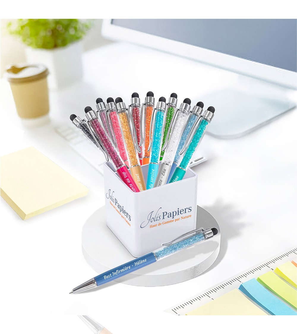 Stylos Personnalisés Arc-en-ciel avec stylet
