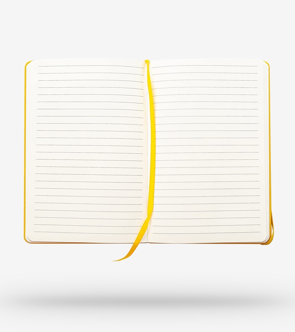 Carnets de notes personnalisés A5 Jaune